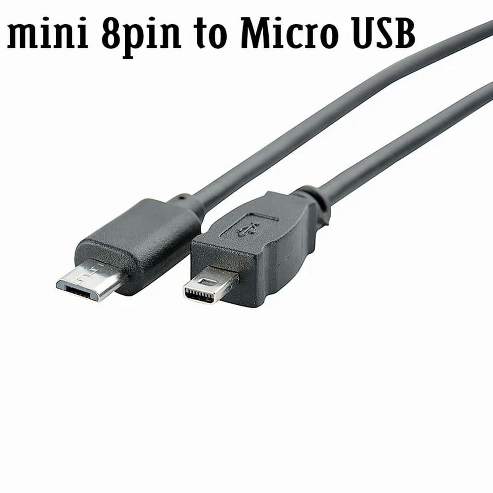 FOR USB Type C Micro Usb Male to Mini 8Pin USB 2.0 Camera Converter OTG ...