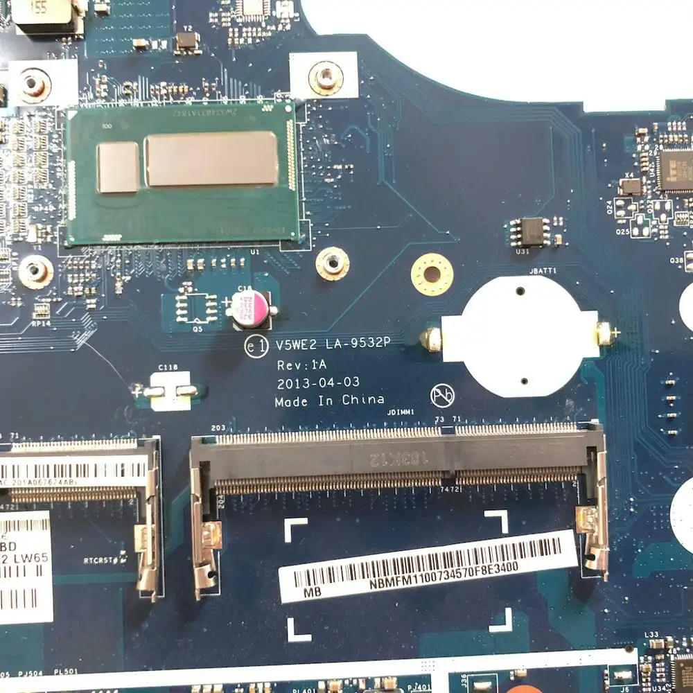 FOR V5WE2 LA-9532P For E1-572 E1-532 TMP255-M ?E1-572P Lap Motherboard NBMFM11007 With i5-4200U ...