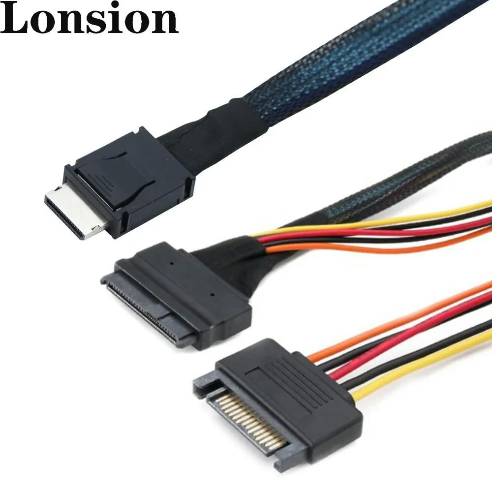 FOR Versatile PC Hardware Cable-PCIE SFF 8611 4I to U.2 SAS SFF 8639 ...