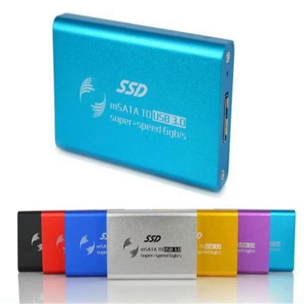 FOR mSATA SSD to USB 3.0 External Enclosure Case Adapter For 1.8 50mm ...