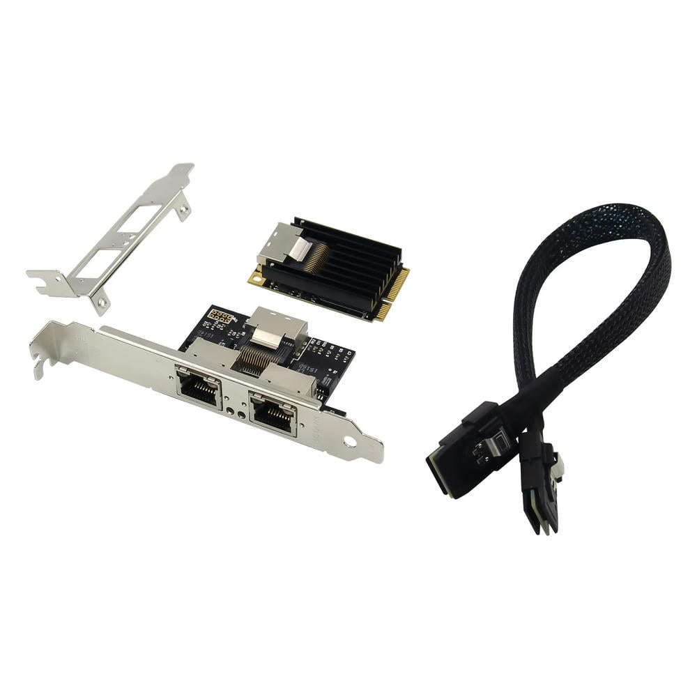 FOR mini PCIE Ethernet electrical network card mini PCIe 2 Ports 1000M ...