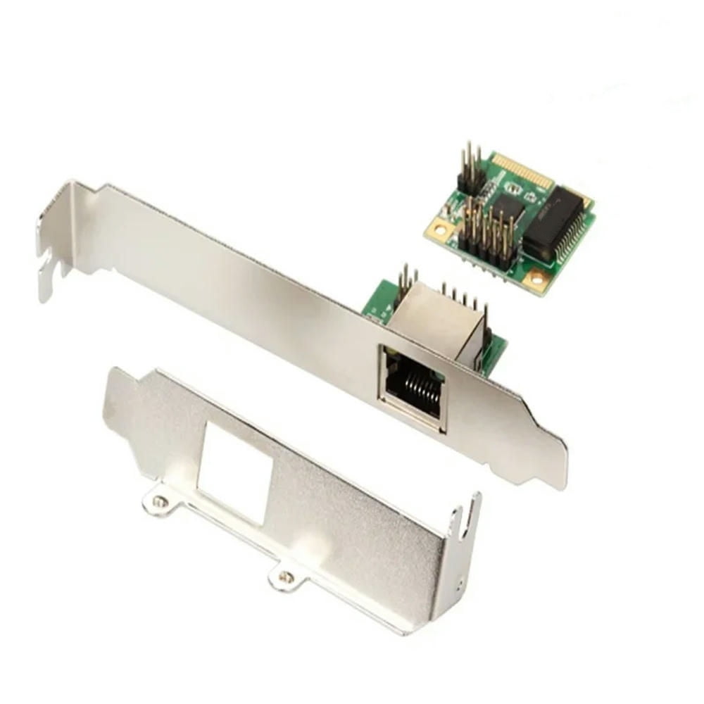 FOR mini PCIe Gigabit Ethernet Network Card For Mini ITX mini PCI-e to RJ45 Port adapter 10/100 ...