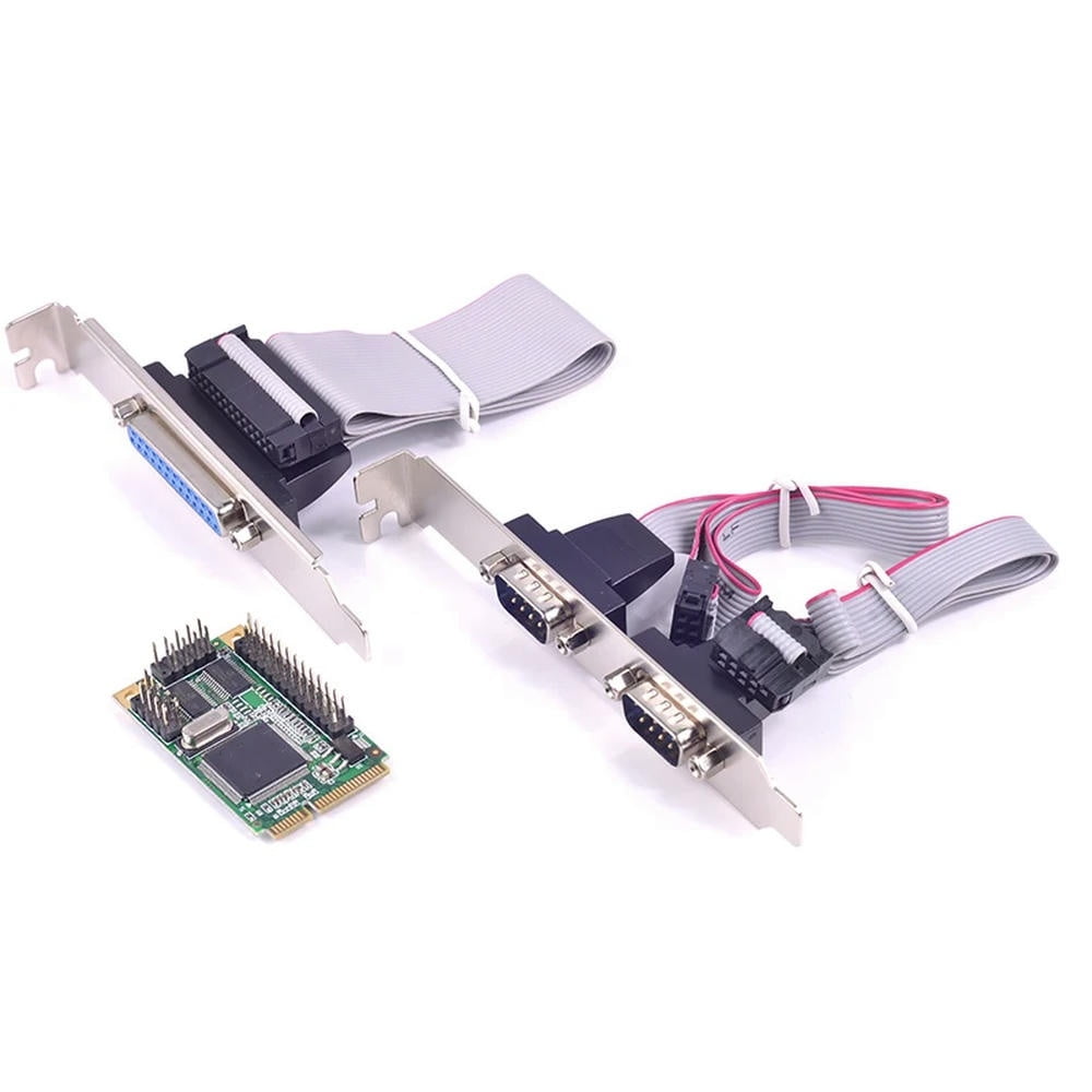 FOR mini PCIe to 2 Port Rs232 LPT Parallel IEEE 1284 Controller card ...