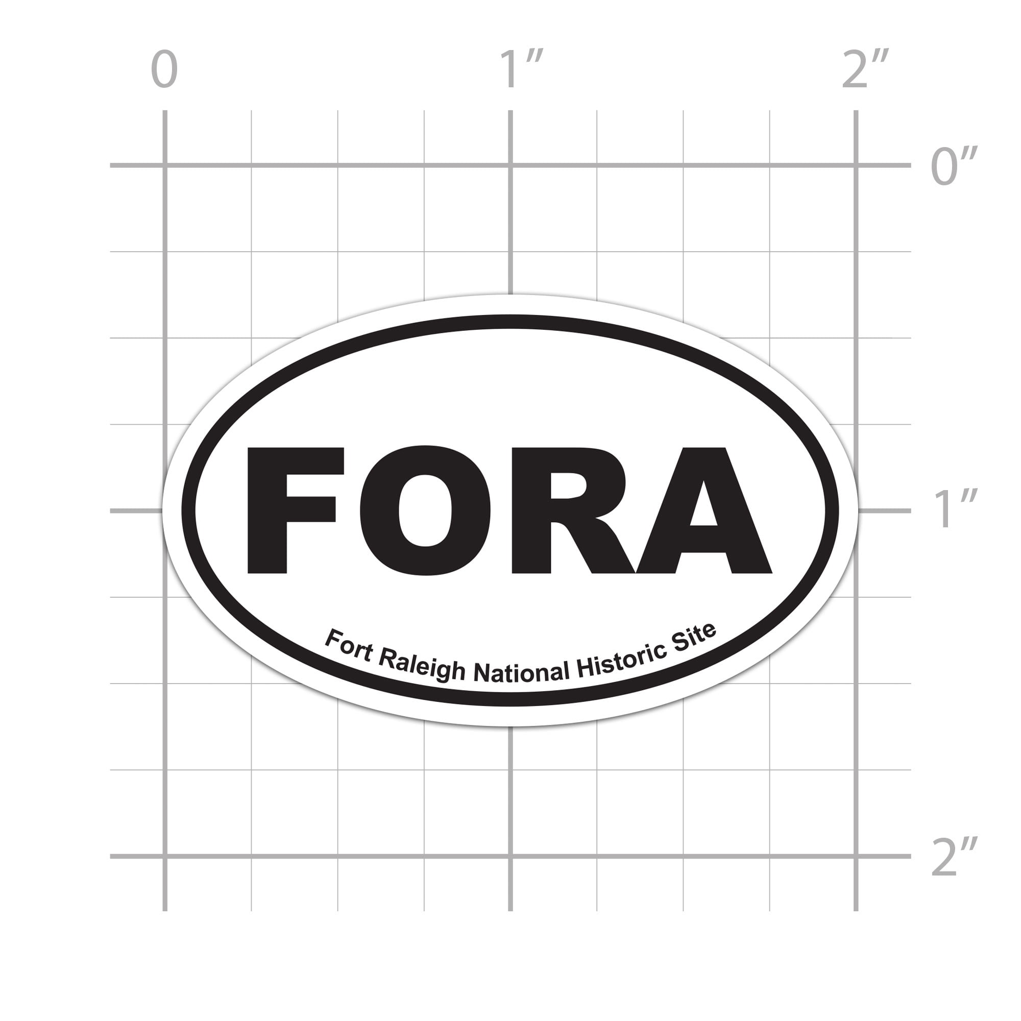 FORA Fort Raleigh National Historic Site Sticker for water bottle phone ...