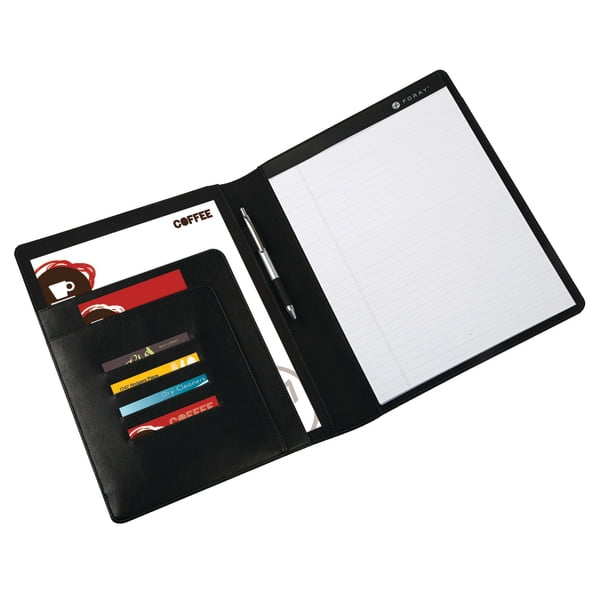 Office Depot® Brand Padfolio, 12-1/2"H x 9-7/8"W, Black - Walmart.com