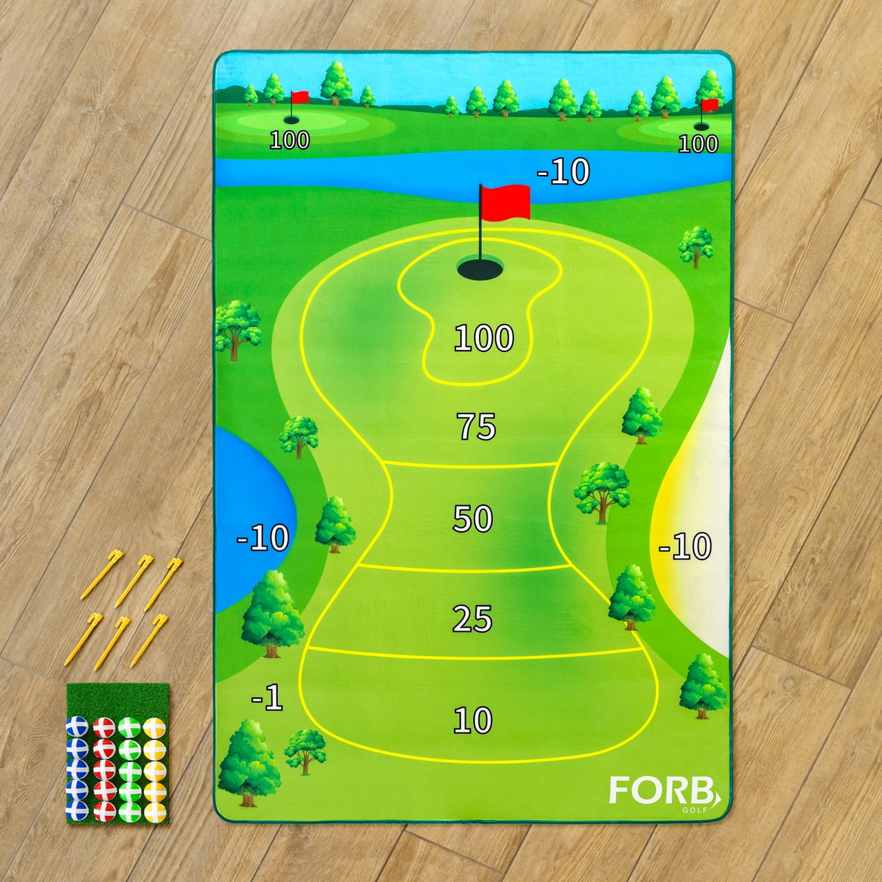 FORB Chip and Stick Golf Game | Indoor and Outdoor Chipping Mat ...
