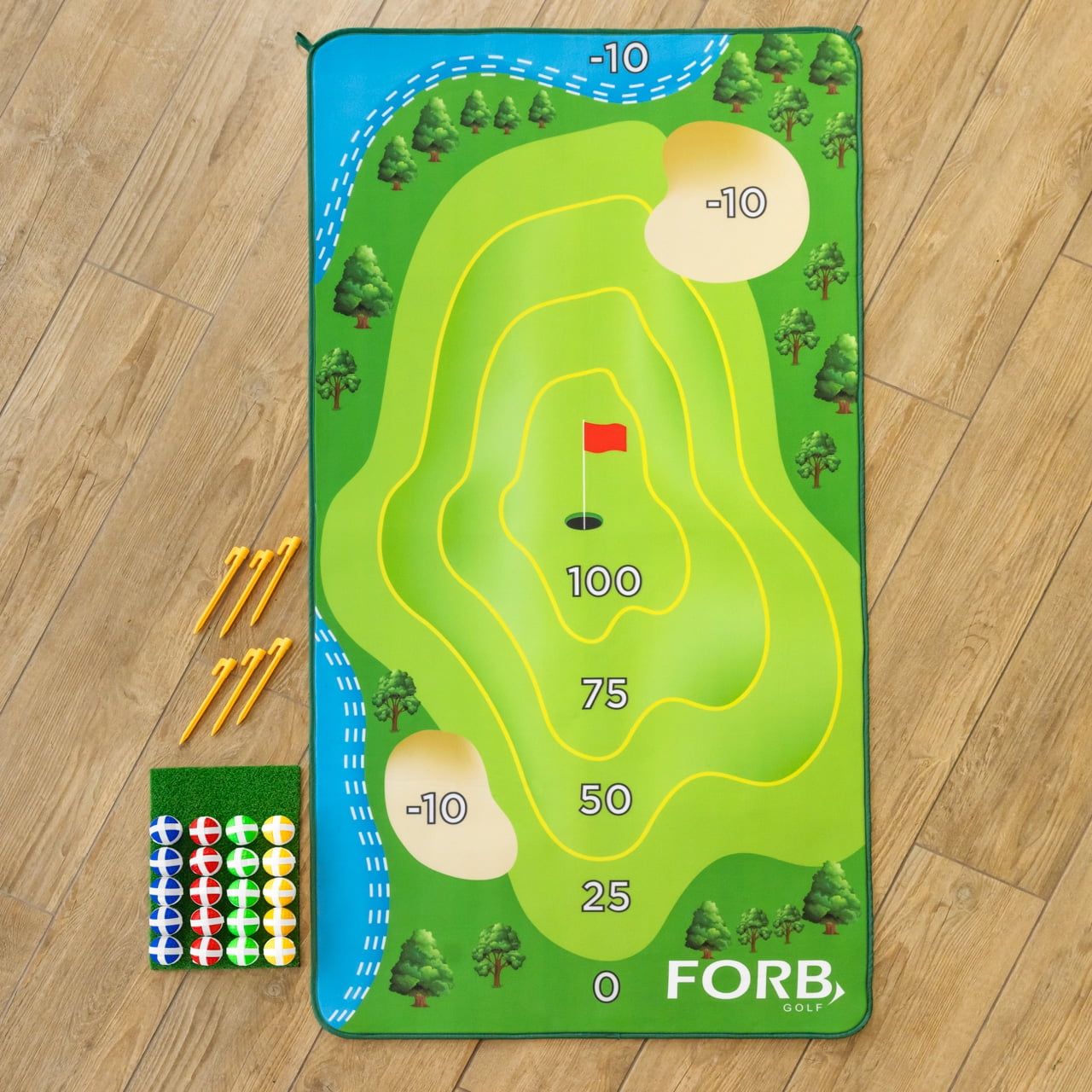 FORB Chip and Stick Golf Game | Indoor and Outdoor Chipping Mat ...