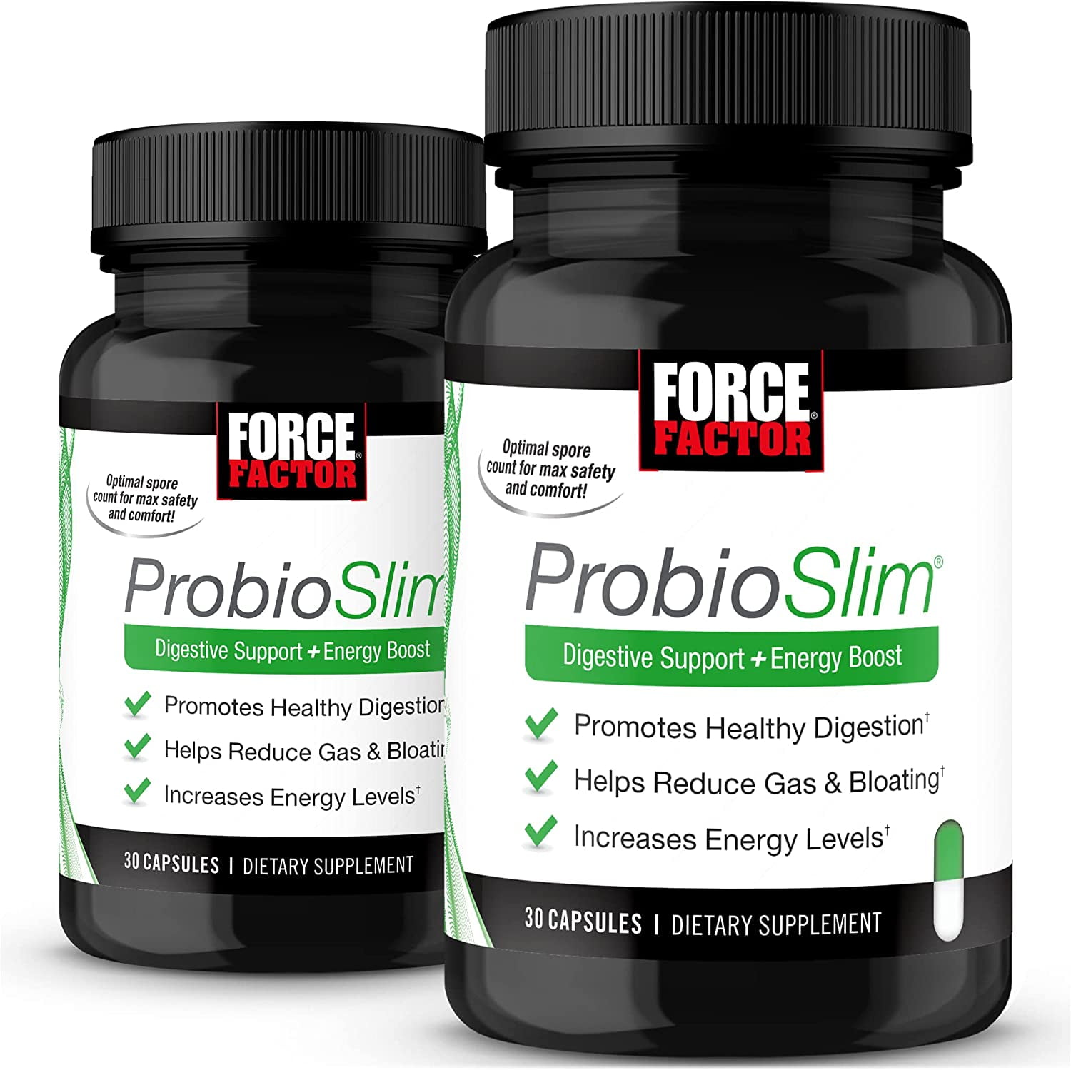 FORCE FACTOR ProbioSlim, 2-Pack, Probiotic Supplement for Women and Men ...