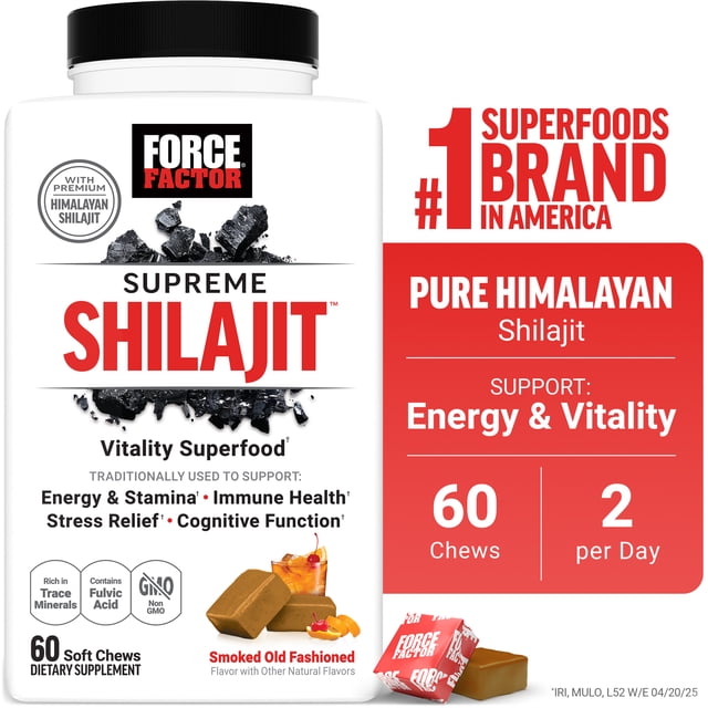 Force Factor Supreme Shilajit, Himalayan Shilajit Supplement for Energy ...
