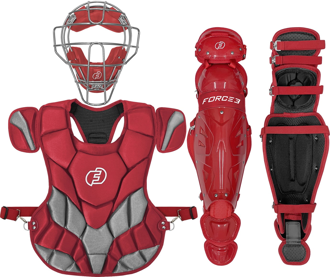 FORCE3 PRO GEAR Complete Game Intermediate Catcher's Set with ...