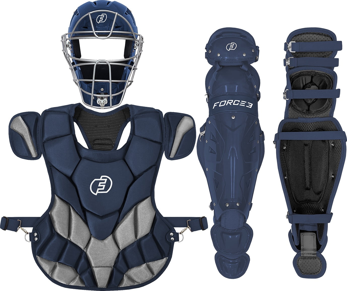 FORCE3 PRO GEAR Complete Game Youth Catcher's Set with Hockey Style ...