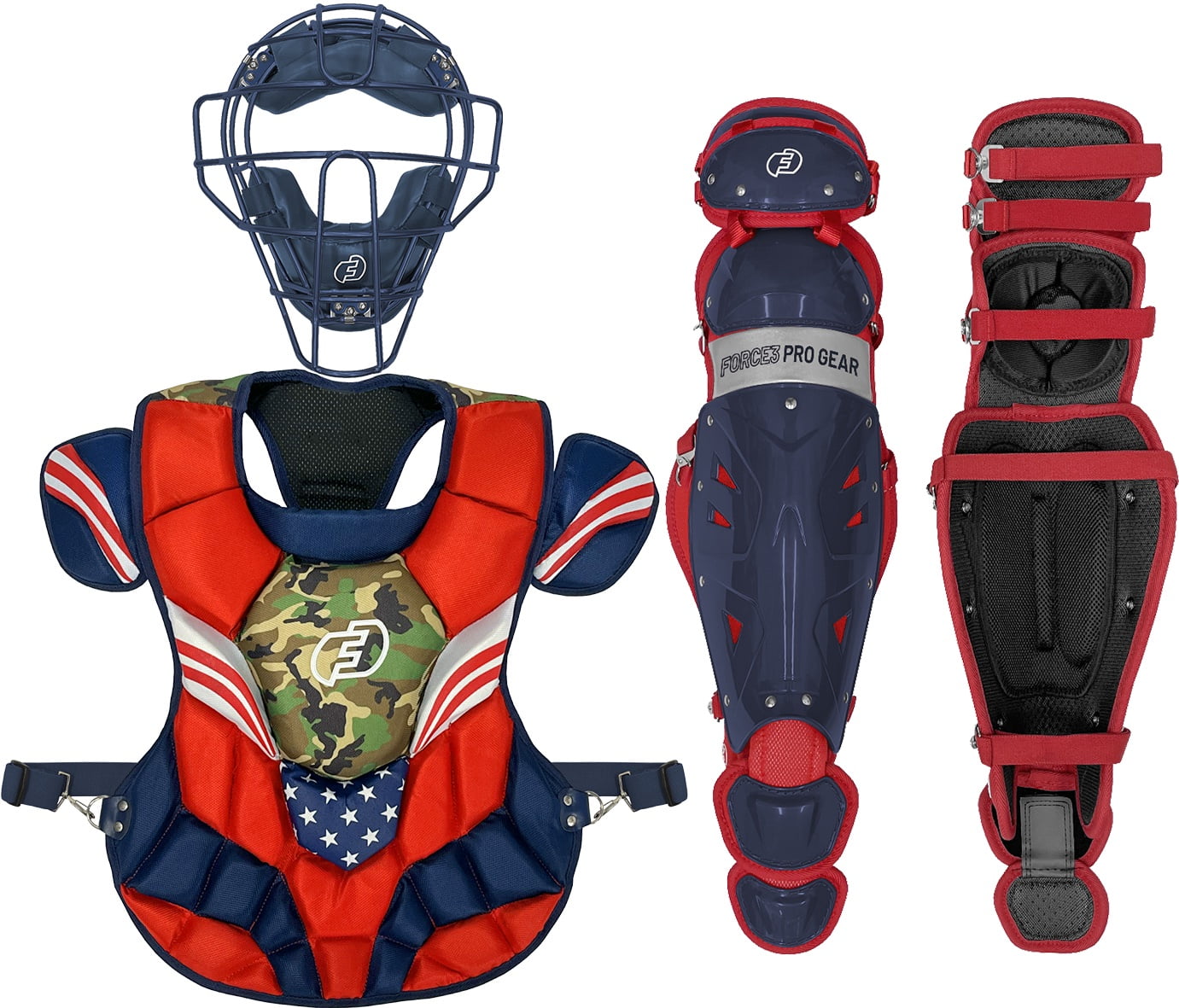 FORCE3 PRO GEAR Complete Game Youth Catcher's Set with Traditional ...