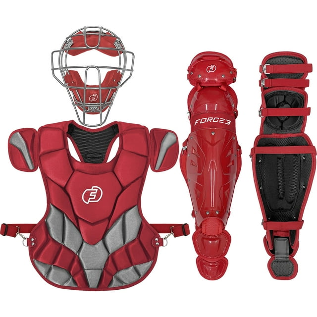 FORCE3 PRO GEAR Complete Game Youth Catcher's Set with Traditional ...