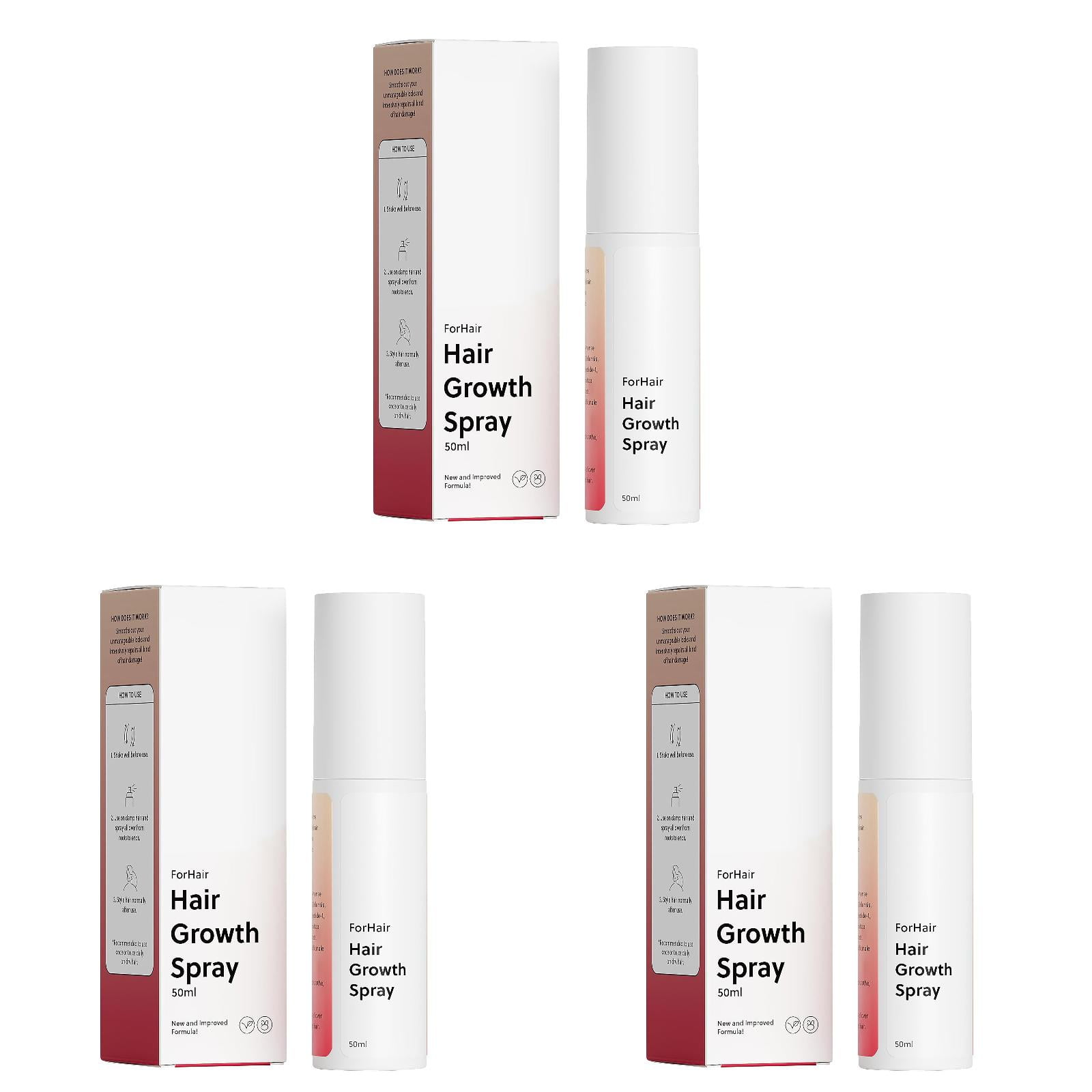 FORCHICS Hair Growth Spray - Hair Oil Spray, Moisturizing Hair Mist ...