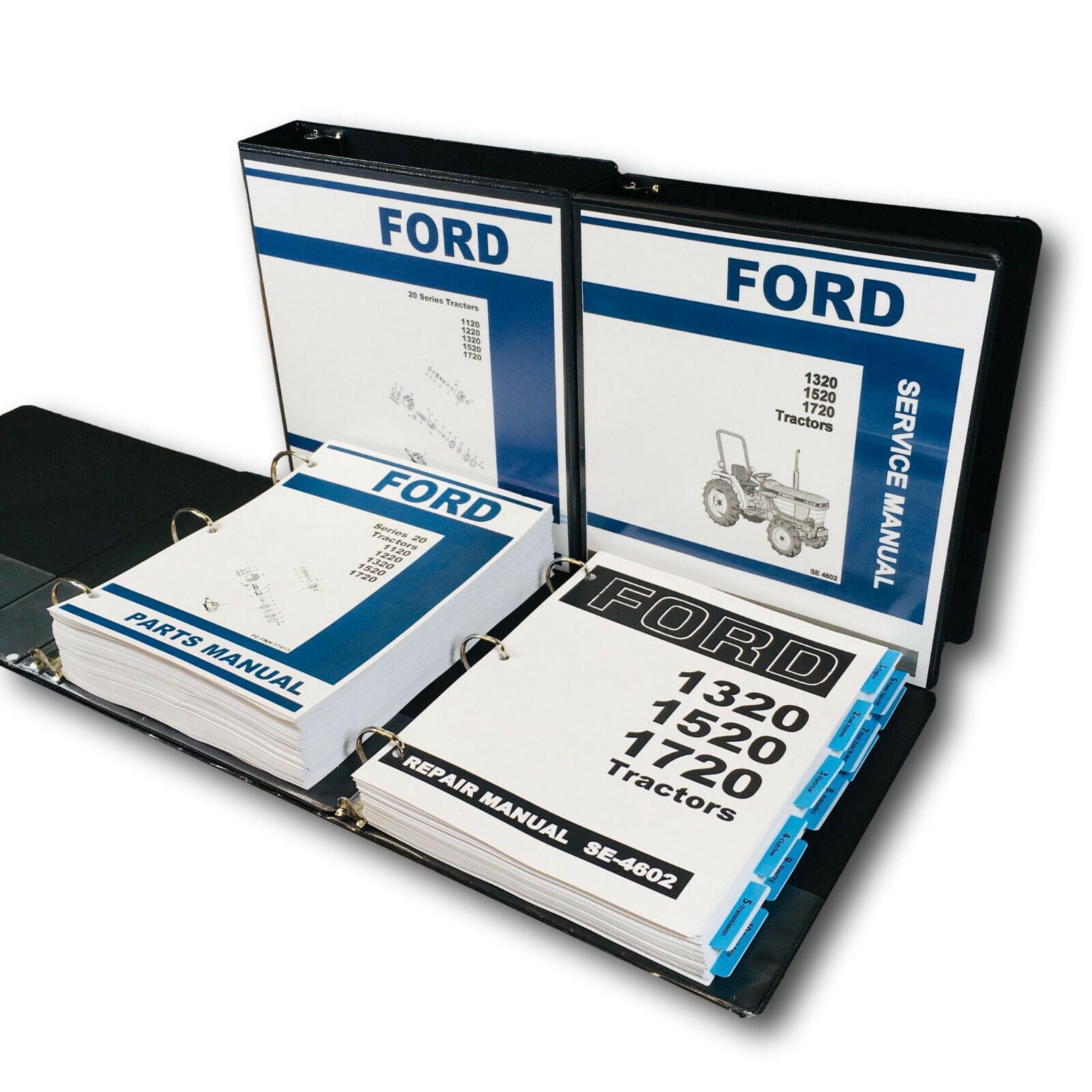 FORD 1320 1520 1720 TRACTOR SERVICE PARTS MANUAL REPAIR SHOP SET ...