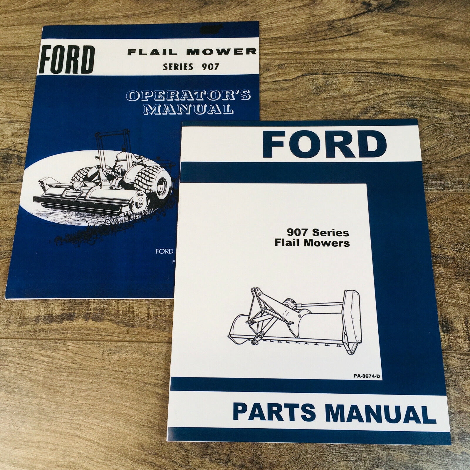 FORD 907 SERIES FLAIL MOWER PARTS OPERATORS MANUAL OWNERS SET ASSEMBLY ...