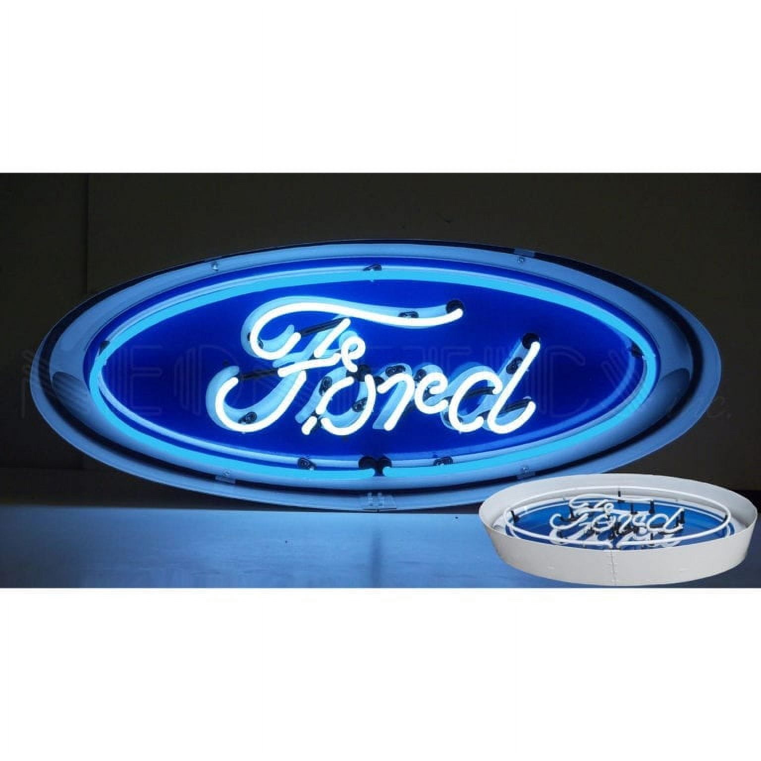 FORD OVAL NEON SIGN IN STEEL CAN – 5FOVCN - Walmart.com