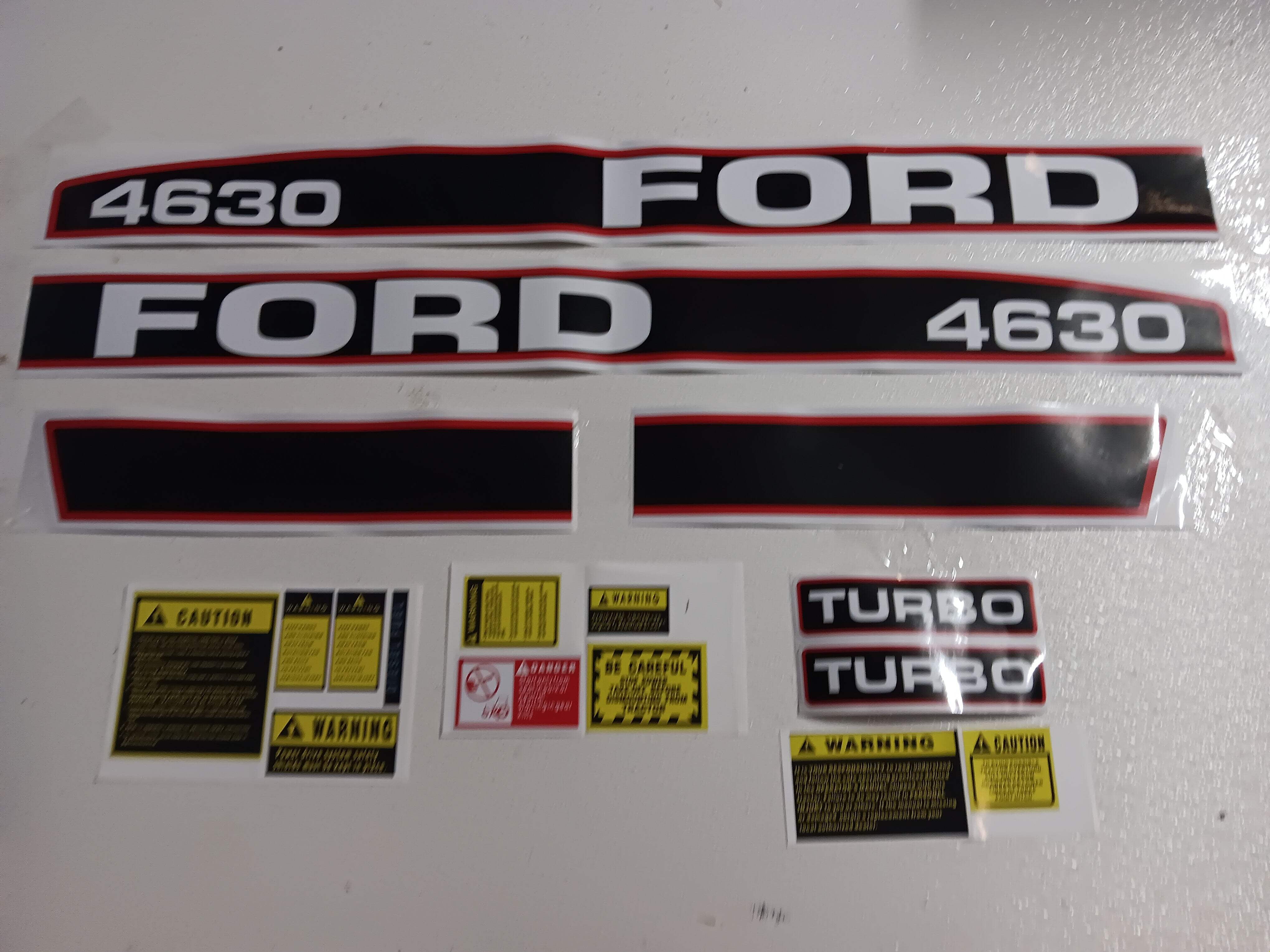 FORD TRACTOR 4630 Decal Set Stickers with caution labels (1115-1552 ...