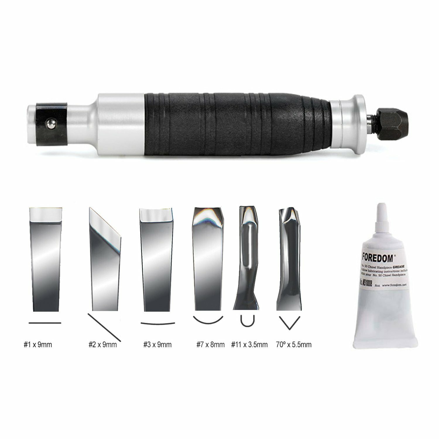 FOREDOM H.50C Handpiece Power Chisel Kit set of 6 Chisels Wood Carving ...