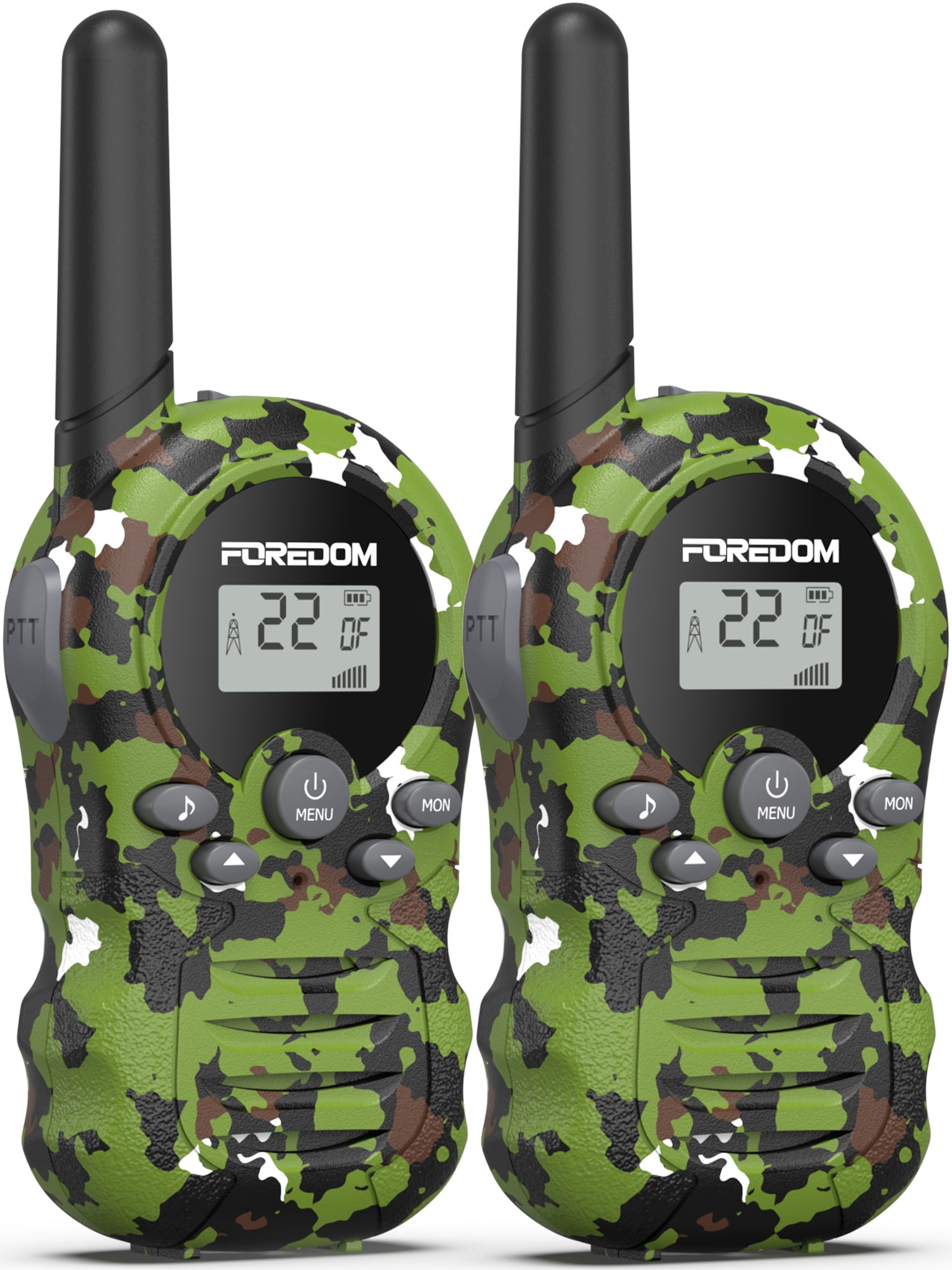 FOREDOM T388A Camo Family Walkie Talkies for Kids, 2-Way Radio Long ...
