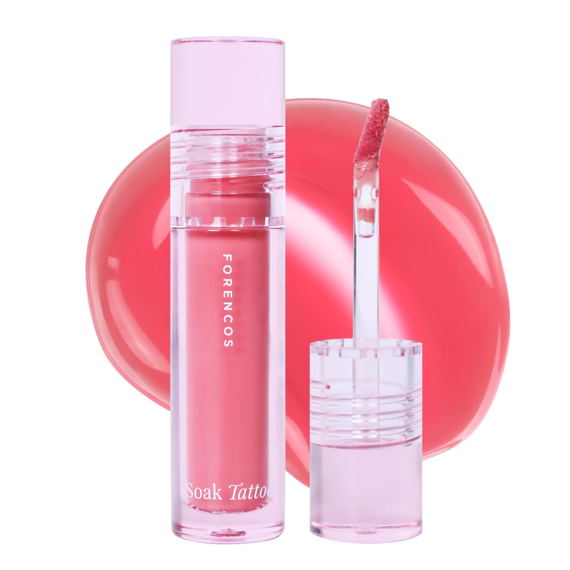 FORENCOS Soak Vegan Lip Tint/Stain, Water Gel Formula, Weightless & Non ...