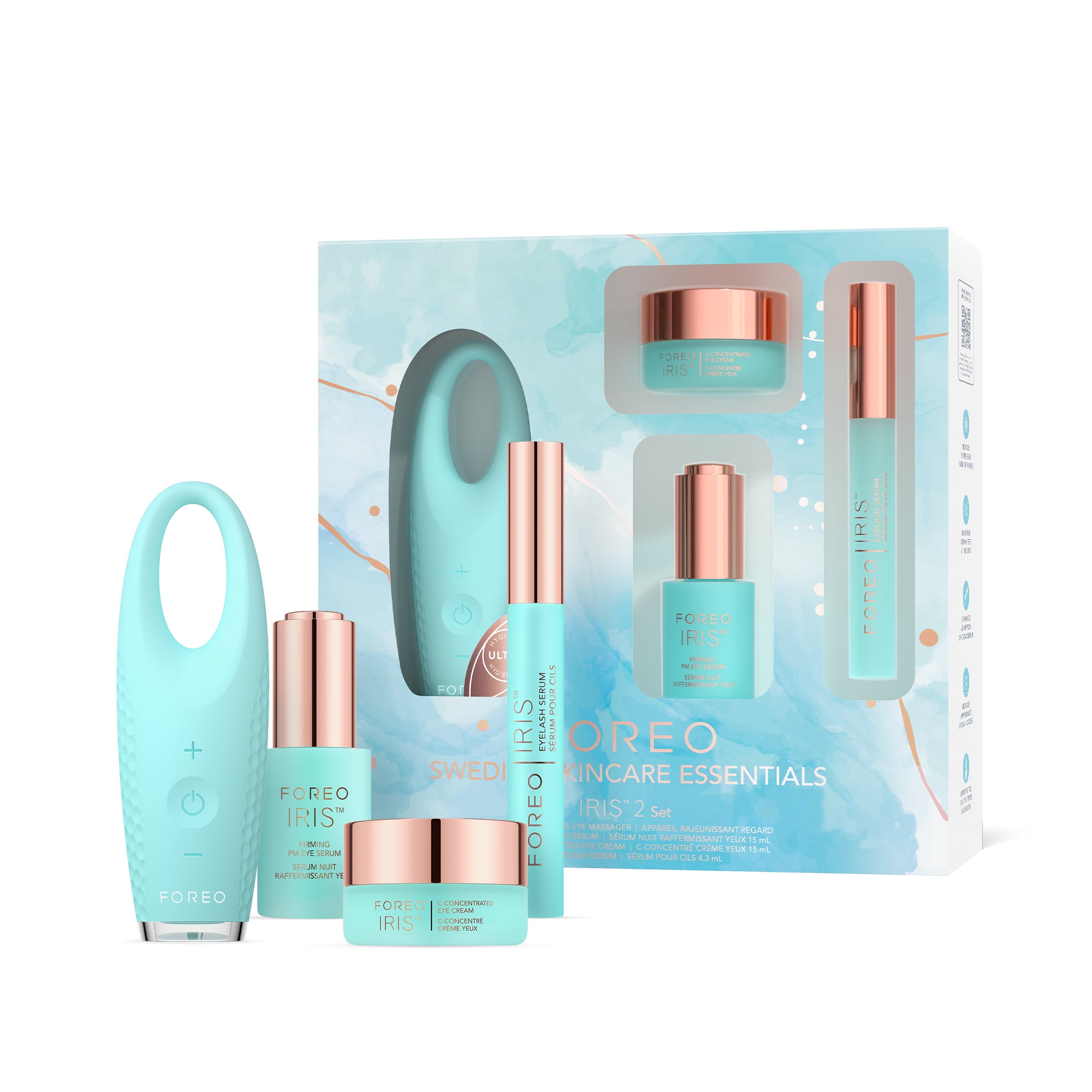 FOREO IRIS 2 Set - Firming PM Eye Serum - C-Concentrated Eye Cream ...