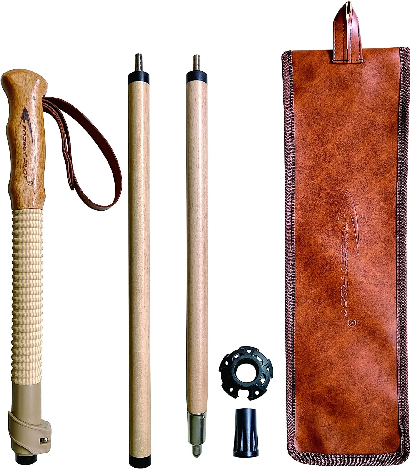 FOREST PILOT Trekking Poles- 1-pc Pack - Adjustable Hiking or Walking ...