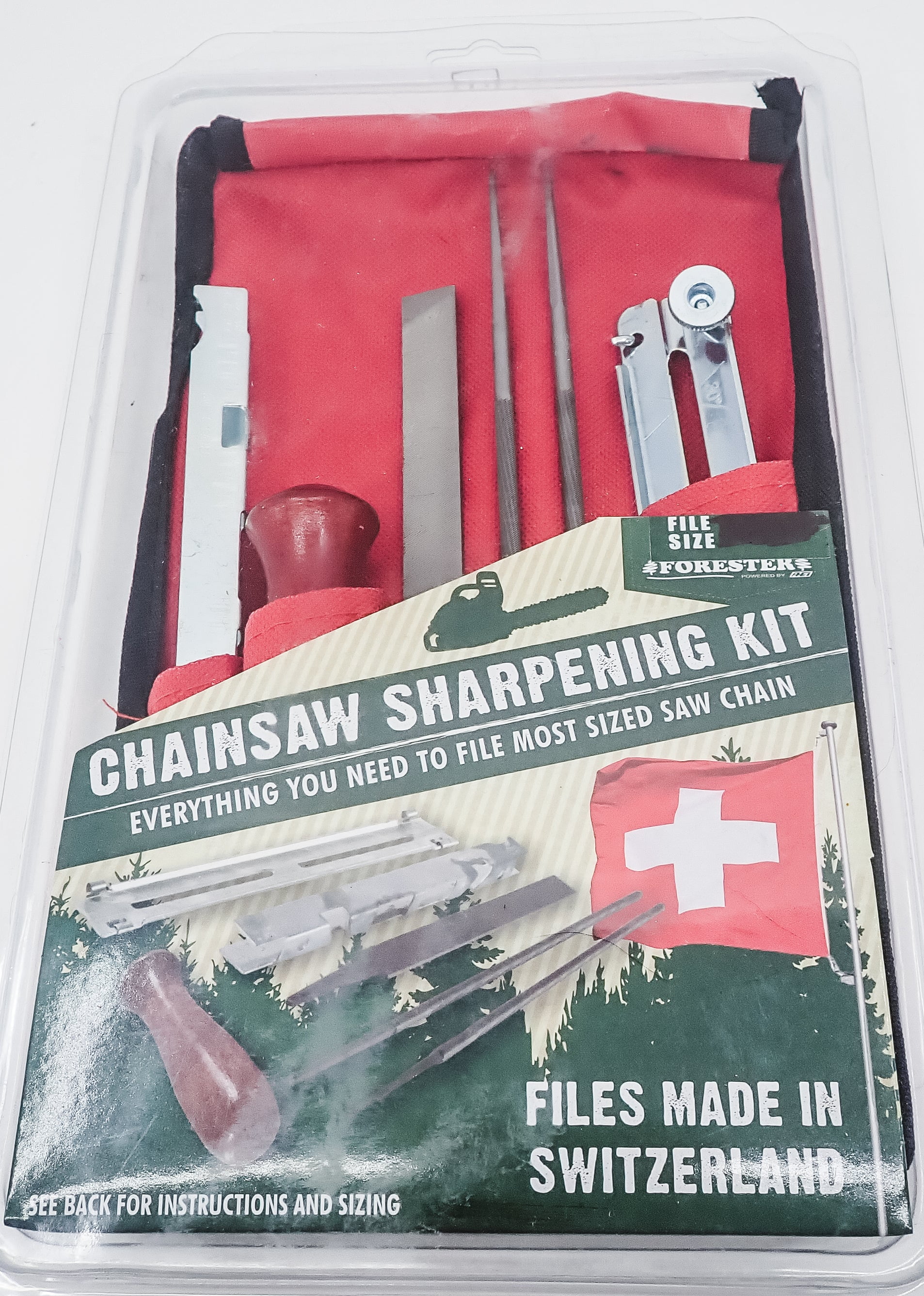 FORESTER DELUXE CHAINSAW SHARPENING TOOL KIT .325 CHAIN 3/16 FILES ...