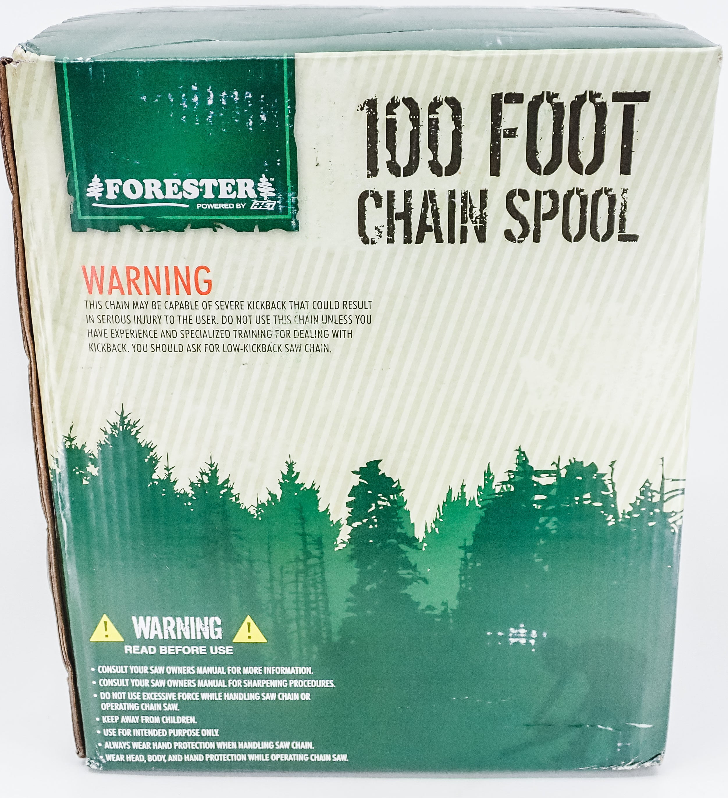 FORESTER PROFESSIONAL FULL CHISEL CHAINSAW CHAIN 3/8 .050 100FT ROLL ...