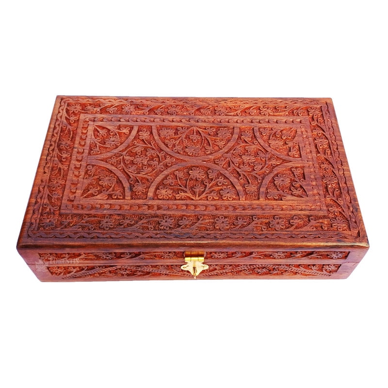FORESTIS GALLINARIA Rosewood Decorative Wooden Jewelry Box, Kit, Vanity ...
