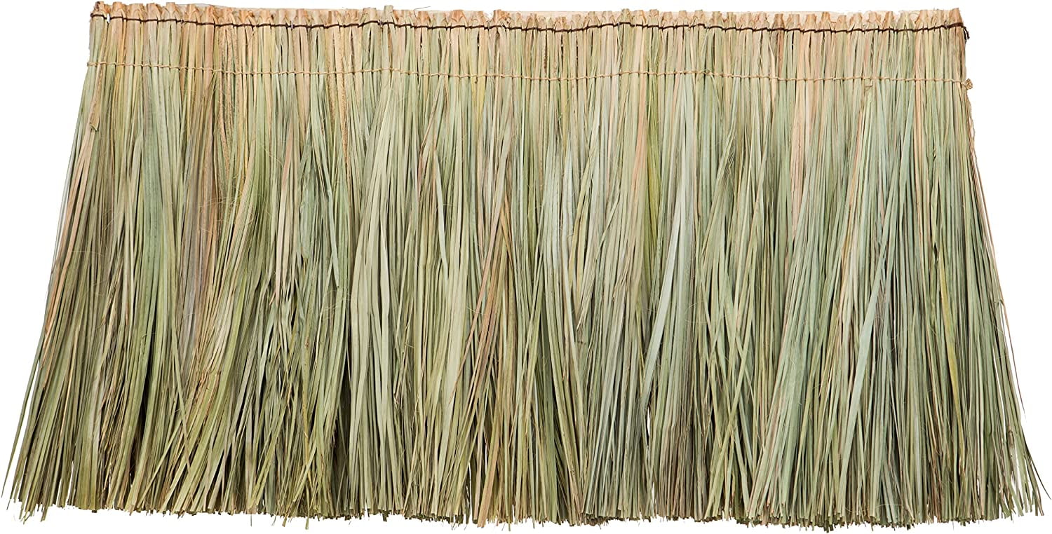 FOREVER BAMBOO Tahitian Thatch Panel Palapa Cover Tiki Bar Roof Grass ...