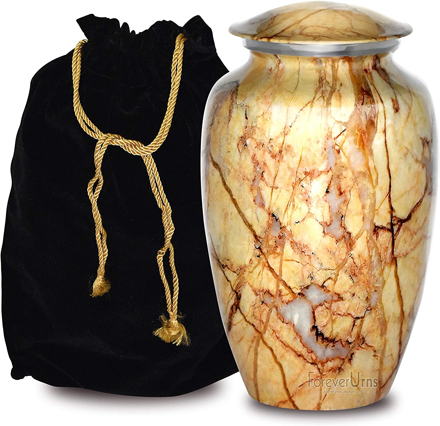 FOREVER URNS Adult Cremation Urn Stone Pictured Urn For Human Ashes ...