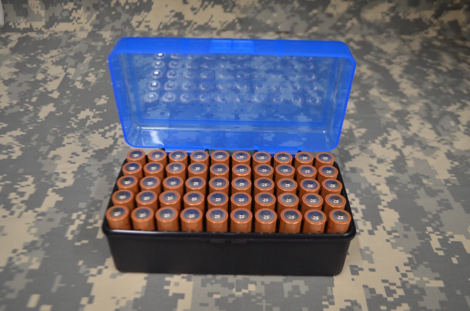 FORGE- Aa Battery Plastic Storage Box Bin Container Holds 50 Batteries ...