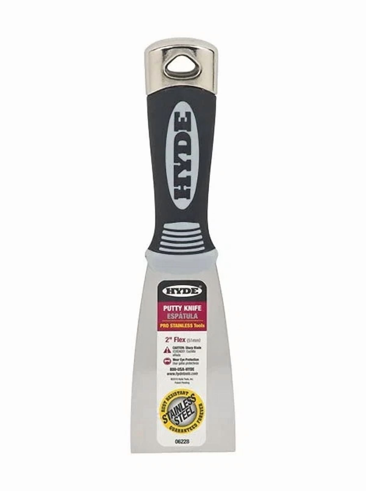FORGE- Hyde 06228 2" Flexible Pro Stainless Steel Putty Knife, Hammer ...
