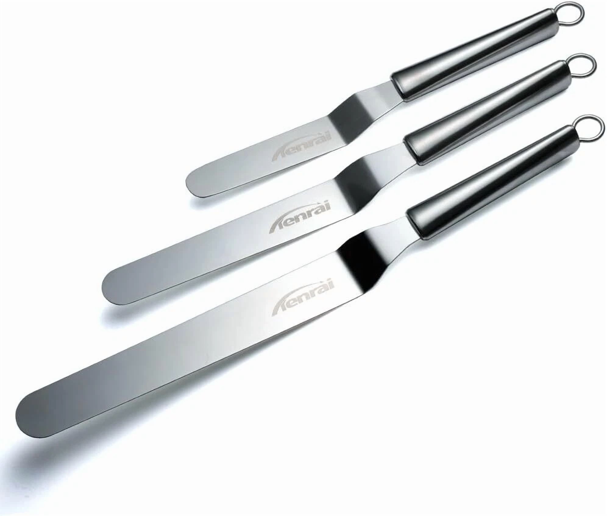 FORGE- Tenrai Offset Icing Spatula Set – 6", 8", 10" Stainless Steel ...