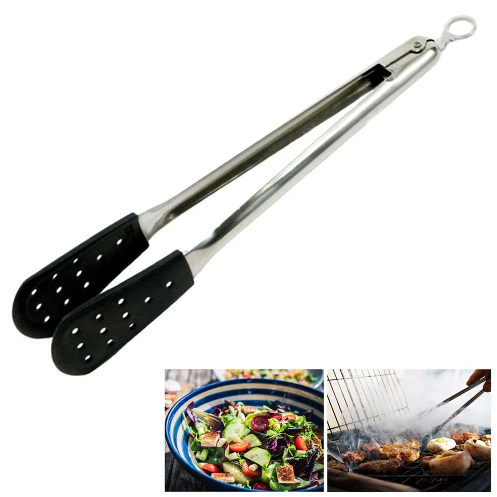 FORGE- Tong 12" Stainless Steel Cooking Locking Bbq Grill Salad Kitchen ...