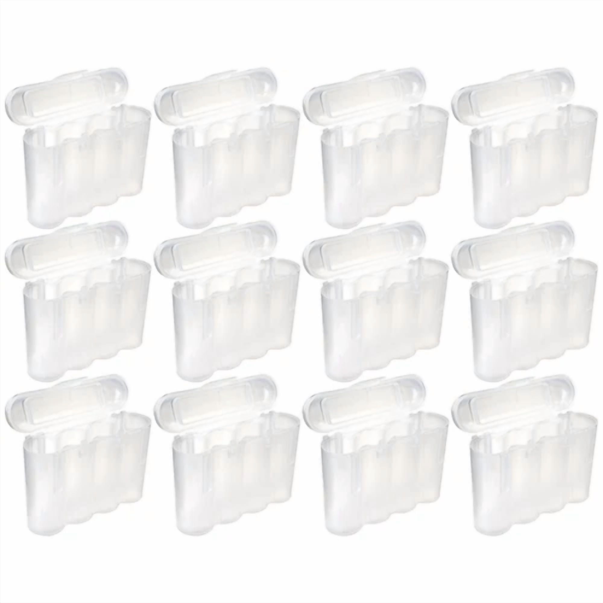 FORGE- Twelve Ebc Battery Aa Aaa Clear Plastic Battery Storage Case ...