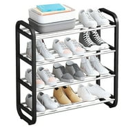 FANHAO Vertical Display 4-Tier Stainless Steel Shoe Rack, Stores Up To ...