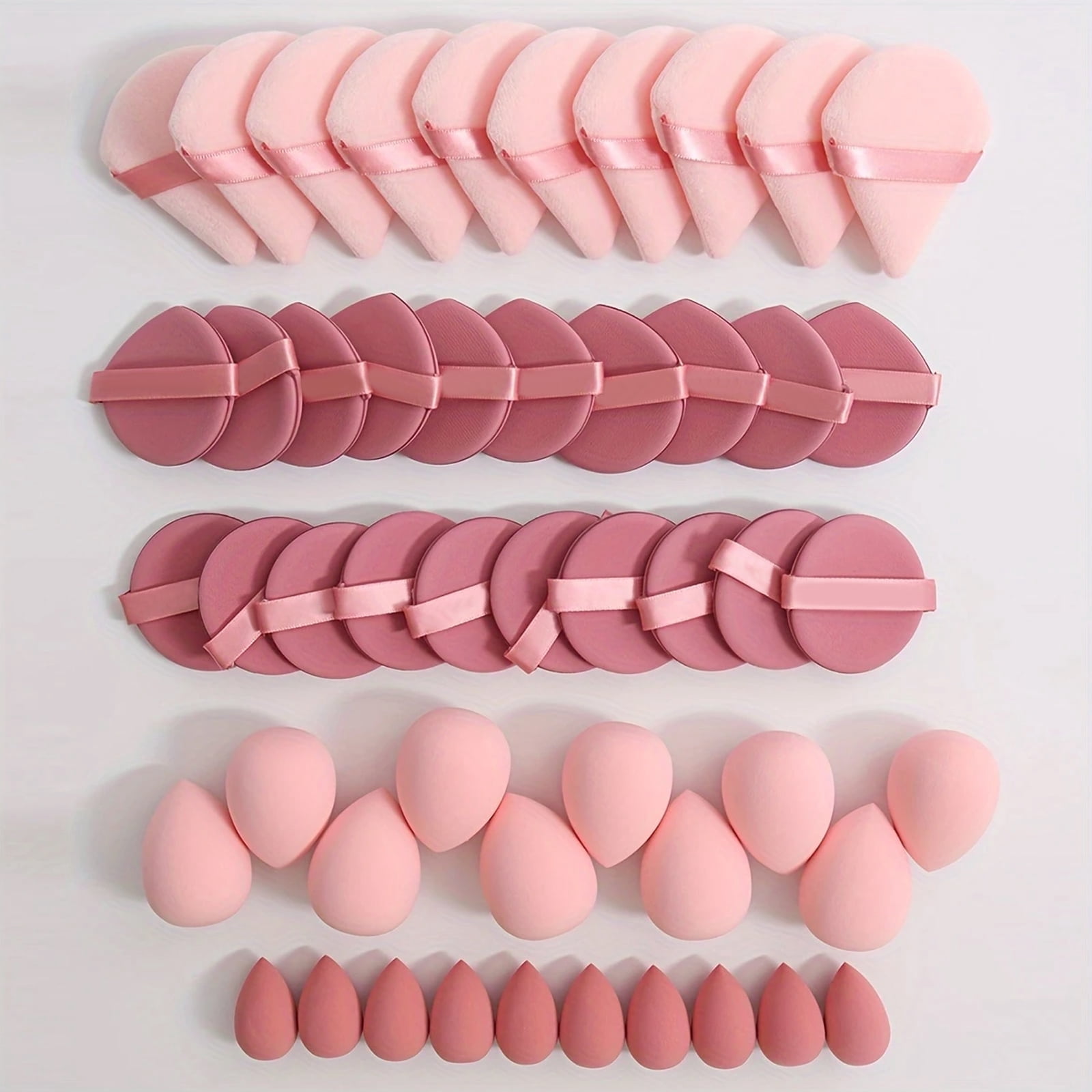 FORICOM 50 Pieces Professional Makeup Sponge Set,Latex Free Flawless ...