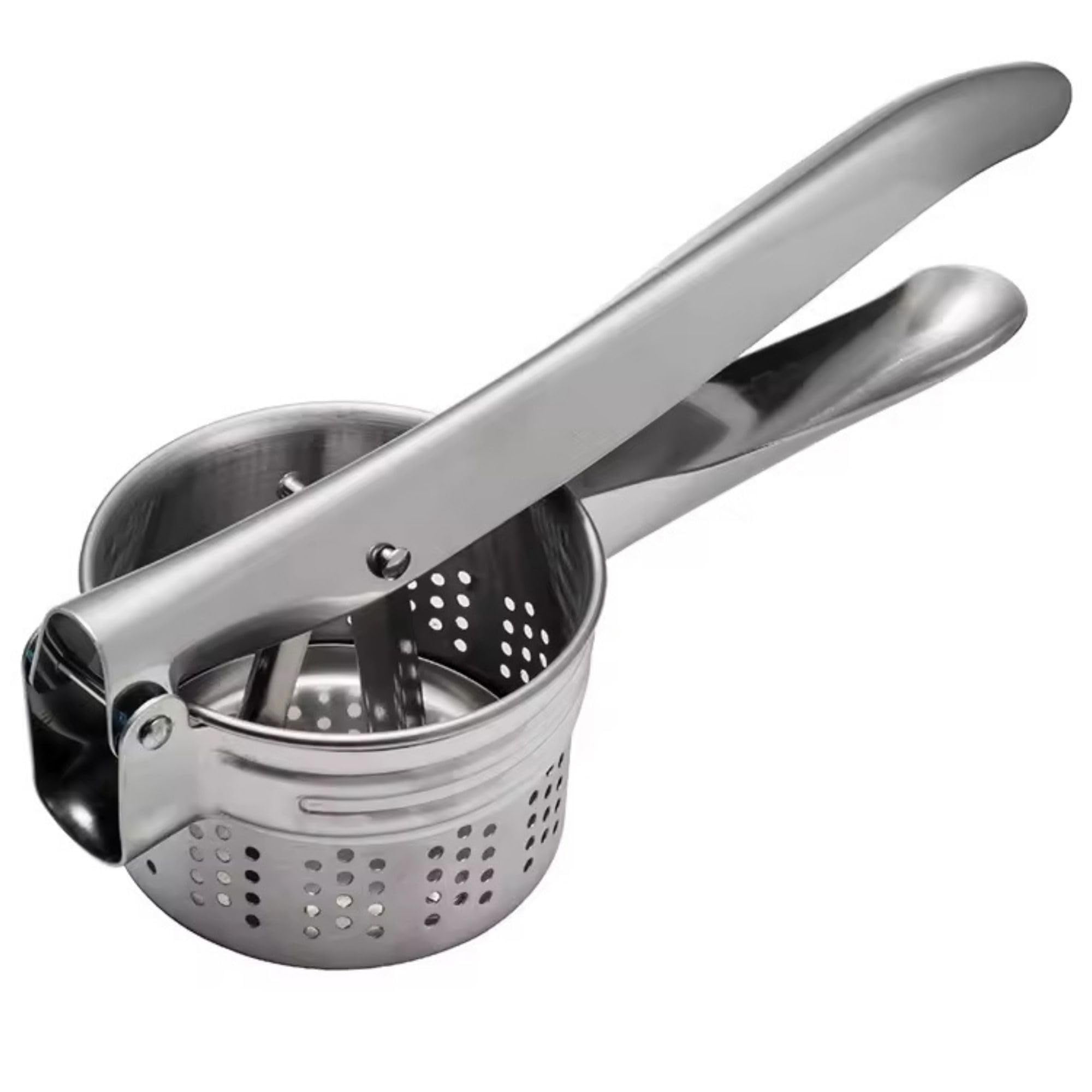 FORICOM Full Hole Potato Masher, Heavy Duty Stainless Steel Potato ...
