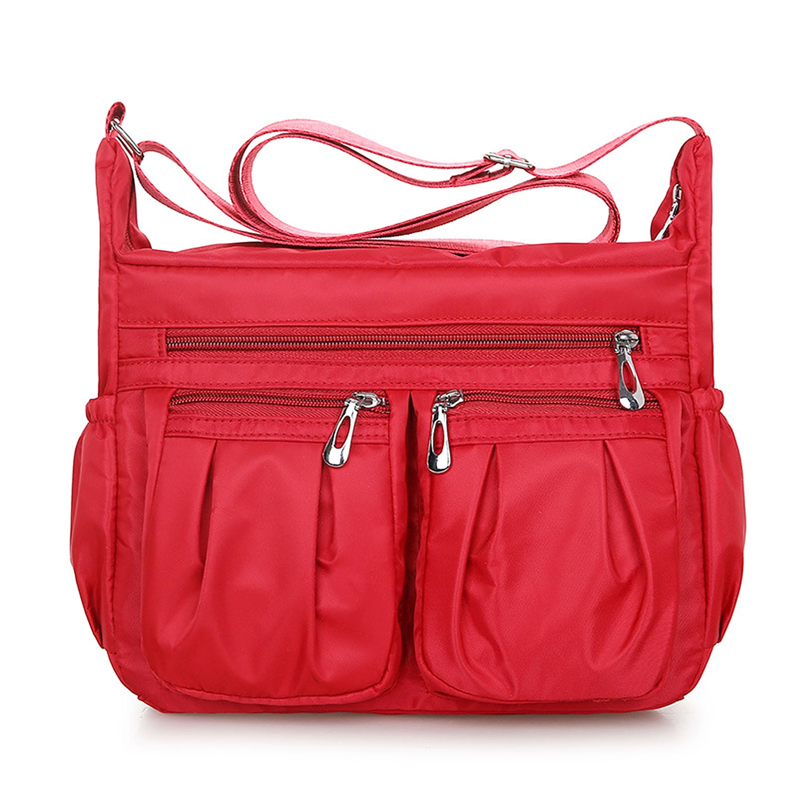 FORJOE Crossbody Bags for Women Nylon Shoulder Bag Floral Multi-Pocket ...