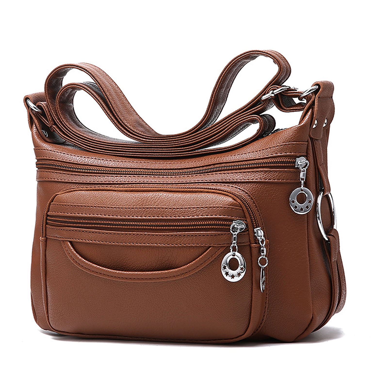 FORJOE Women Crossbody Bag Leather Handbag Pocketbook Lightweight ...