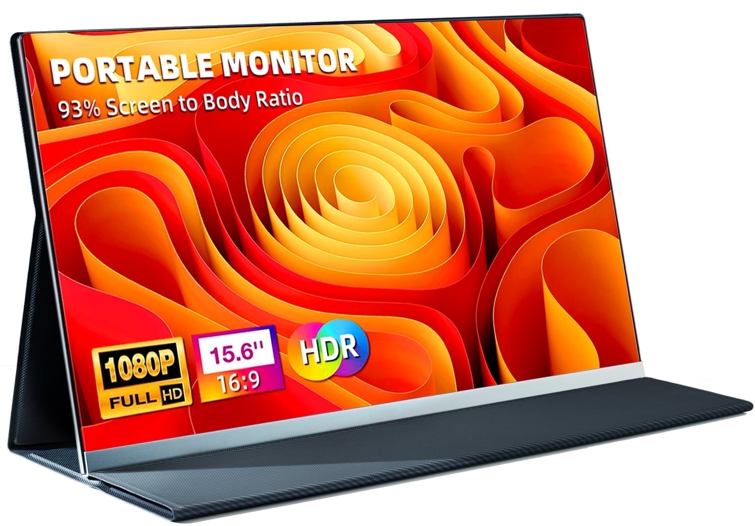 FORKA Portable Monitor, Laptop Screen Extender, 15.6" FHD HDR Display ...