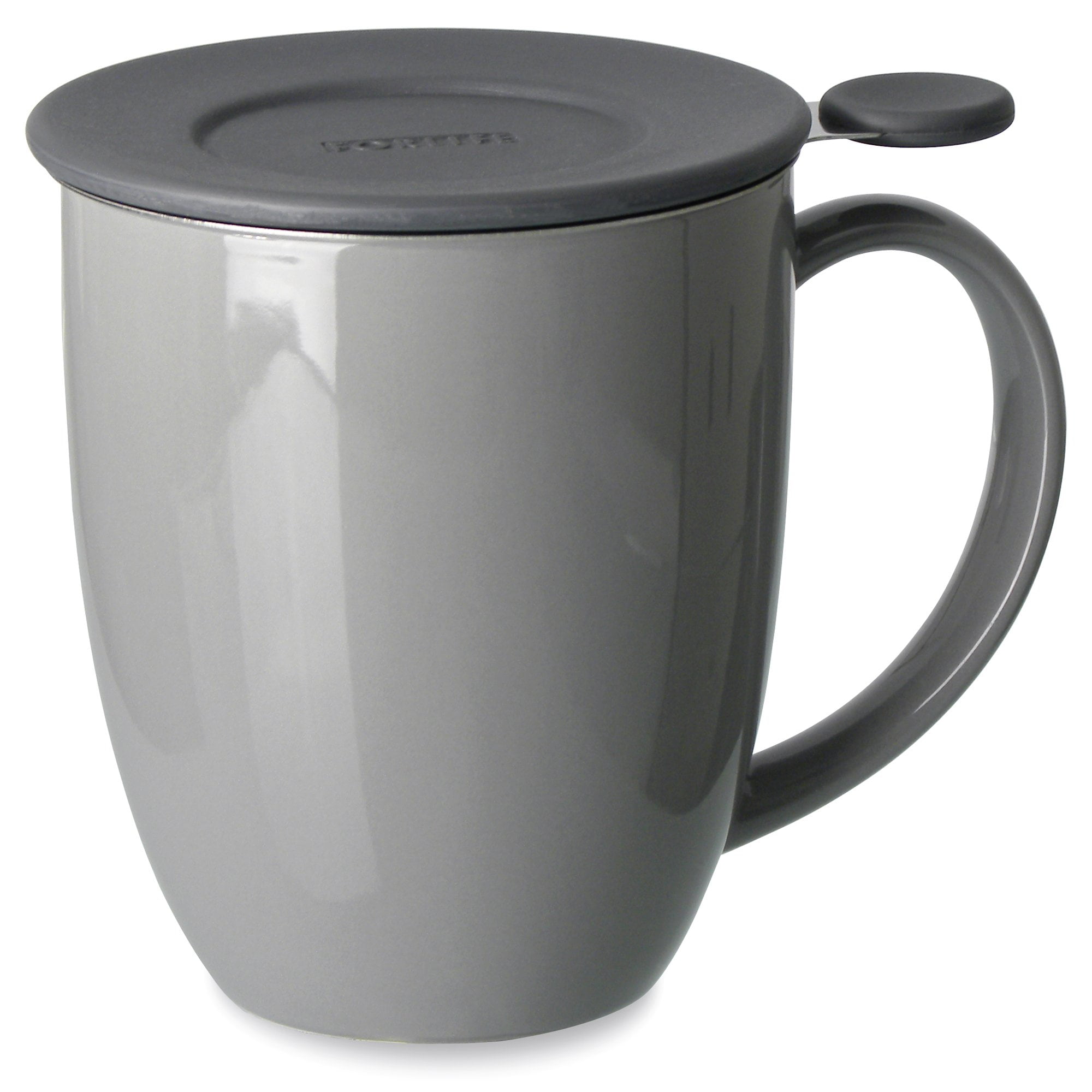 FORLIFE Uni Brew-in-Mug with Tea Infuser and Lid, 16-Ounce, Gray ...