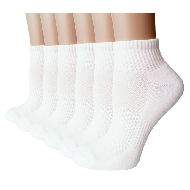 FORMEU Women's Breathable Athletic Ankle Socks 4-6 Pair, Comfort Cotton ...