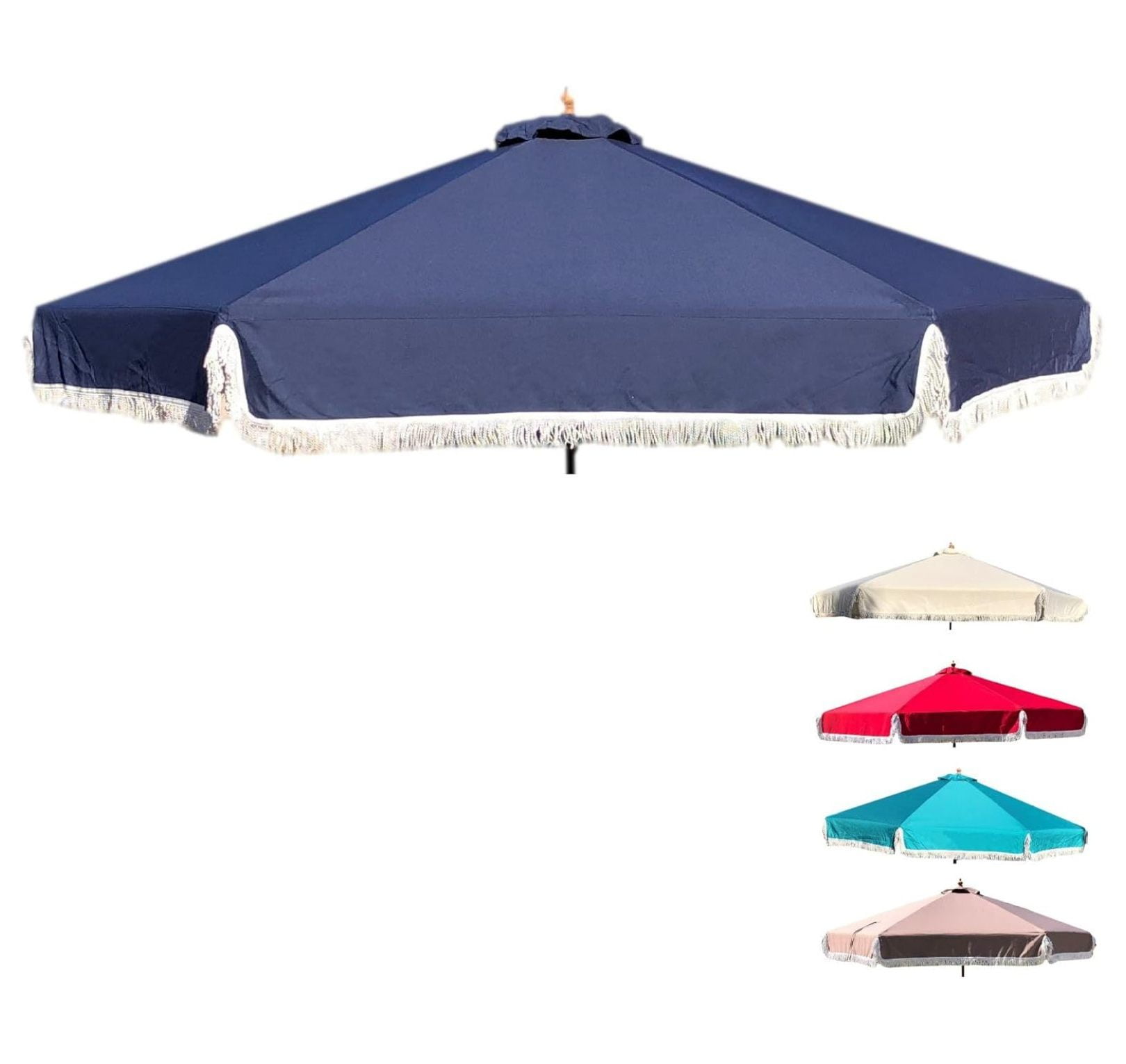 FORMOSA 9ft 6 Rib Market Premium Patio Umbrella Replacement Canopy ...