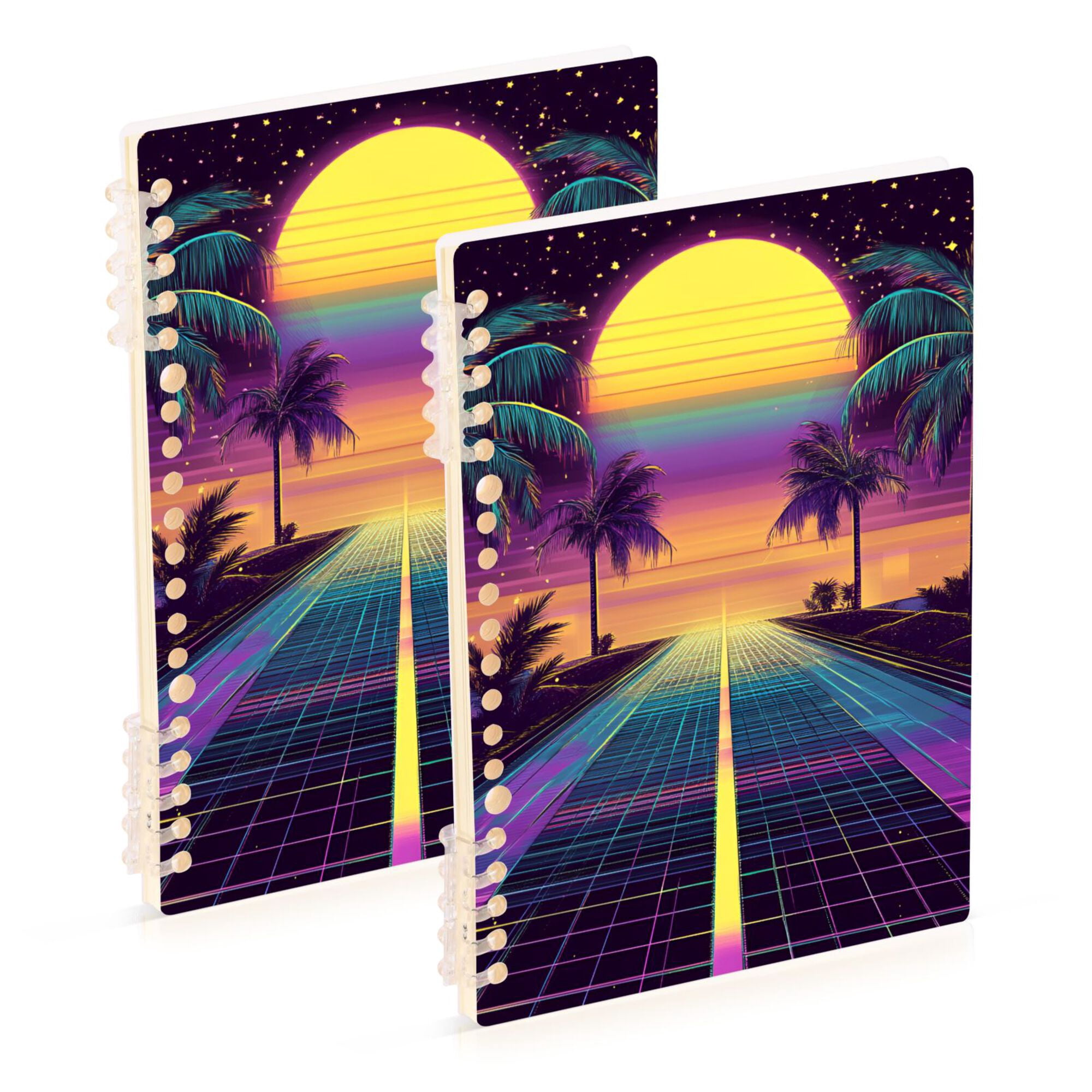 FORMRS 2 Pack Spiral Notebook College Ruled 1 Subject 8" x 5 ...