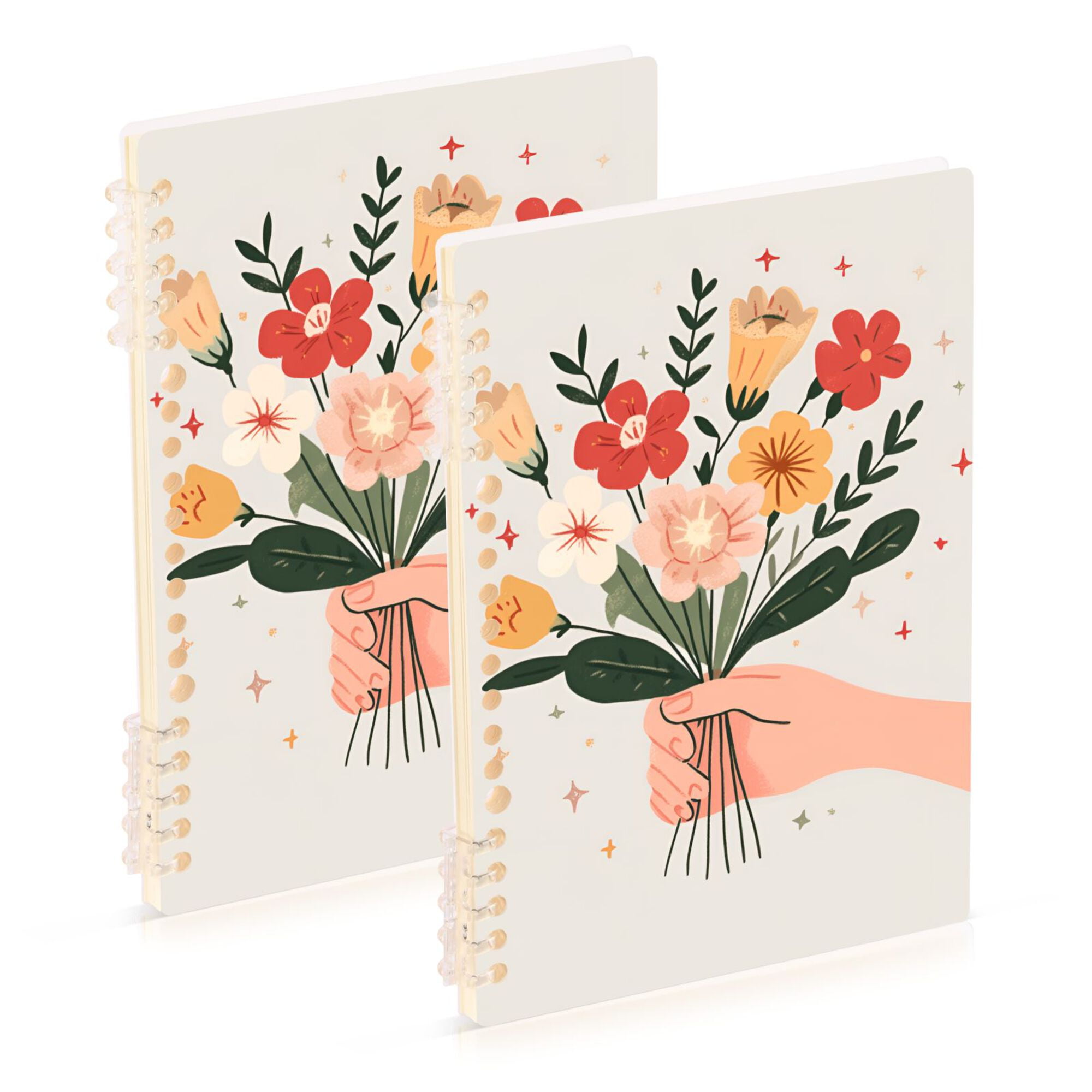 FORMRS 2 Pack Spiral Notebook College Ruled 1 Subject 8" x 5 ...