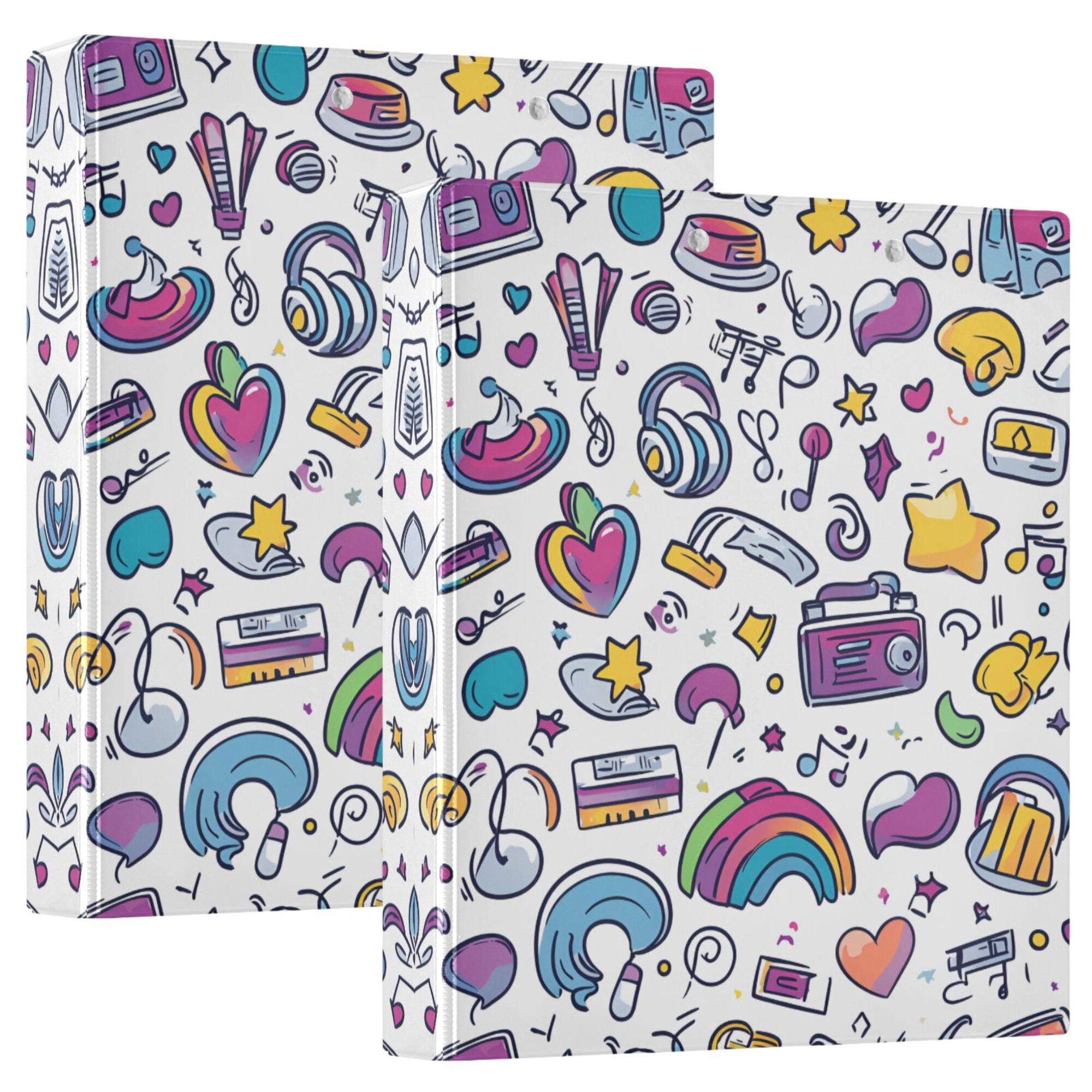 FORMRS 3 Ring Binder 1.5 inch with Pockets Clip Board 200 Sheets ...