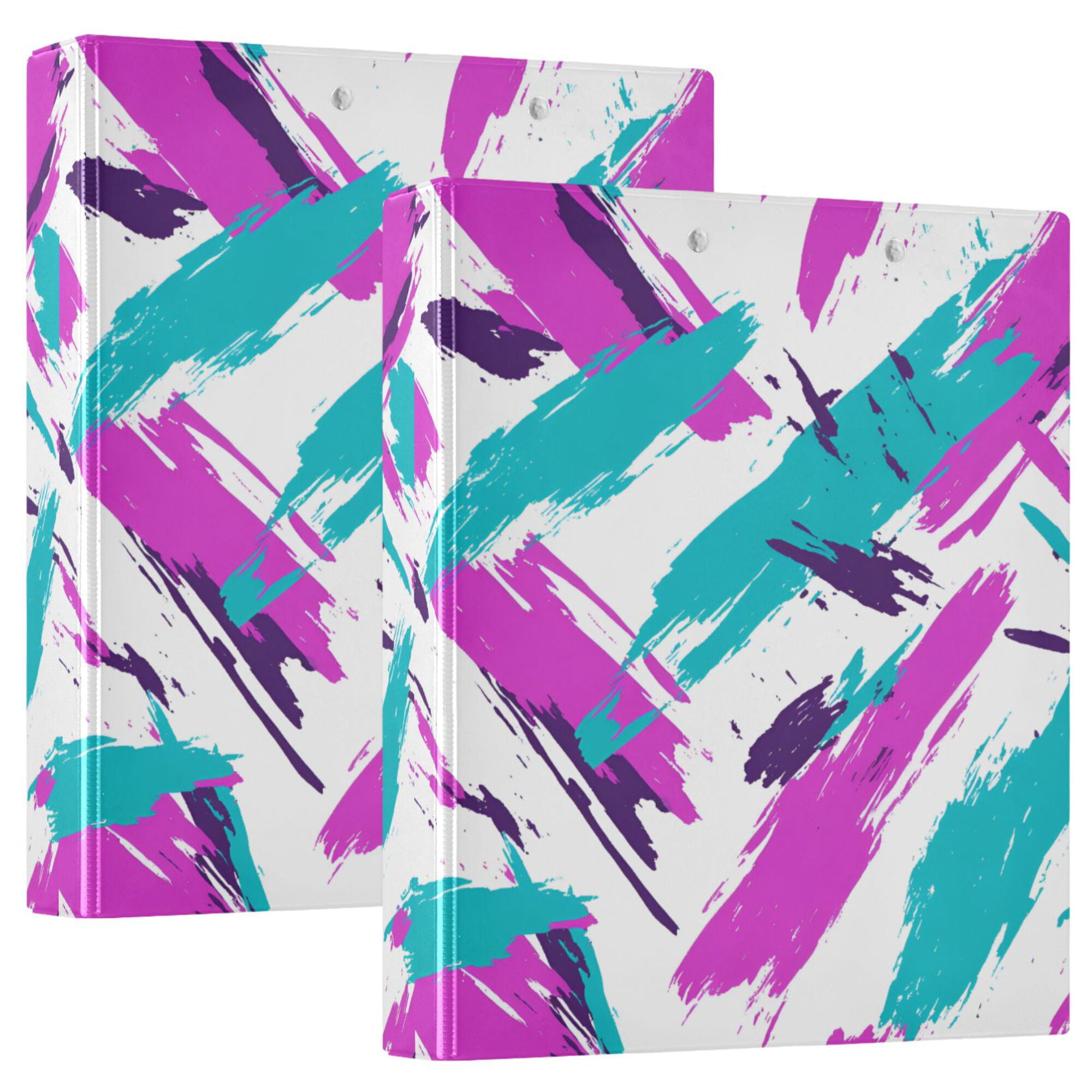 FORMRS 3 Ring Binder 1.5 inch with Pockets Set of 2 Clip Board 200 ...